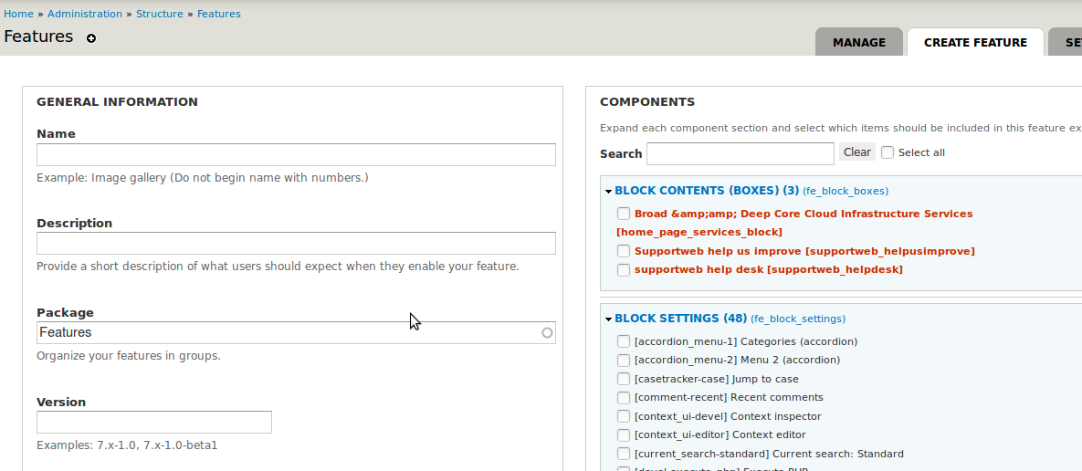 Drupal 7 How To Add Block Settings And Block Content To The Features